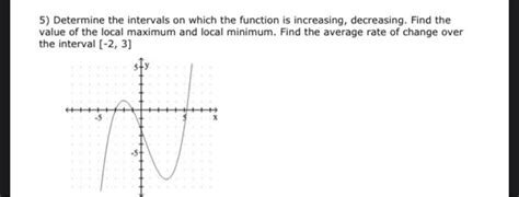 solved 5 determine the intervals on which the function is