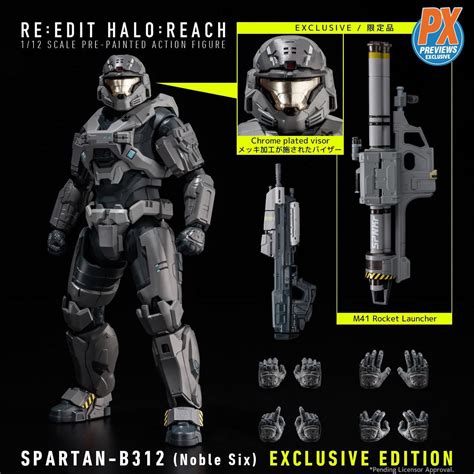 Halo Reach Re Edit Spartan B Noble Six Scale Action Figure