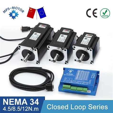 Moteur Pas Pas Boucle Ferm E Nema 34 Avec Gravure Et Servomoteur