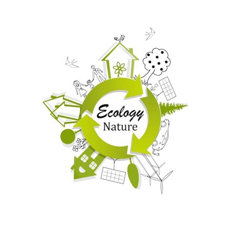 Concepto De Ecolog A Mundo Respetuoso Con El Medio Ambiente Vector