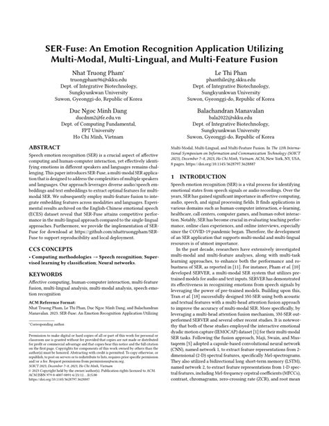 pdf ser fuse an emotion recognition application utilizing multi modal multi lingual and