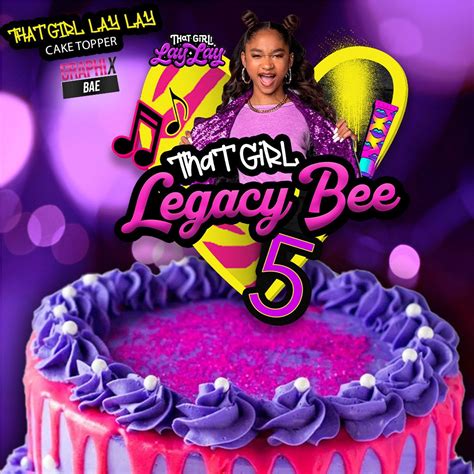 That Girl Lay Lay Cake Topper Lay Lay Birthday Theme Party Etsy