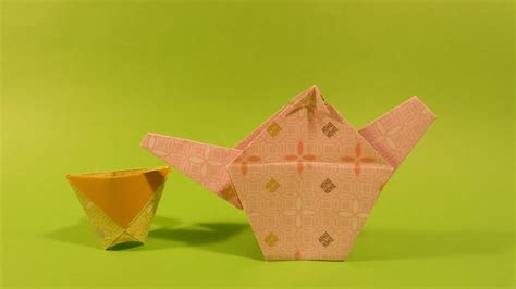 주전자와 컵 색종이 접기 Origami Confetti Teapot Cup YouTube