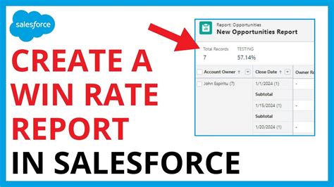How To Create A Win Rate Report In Salesforce QUICK EASY YouTube