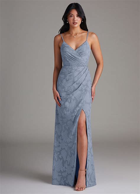 Azazie Maci Dusty Blue Bridesmaid Dresses Azazie CA
