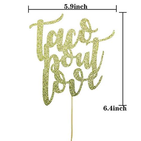 Taco Bout Love Cake Topper For Mexican Fiesta Themed Bridal Shower