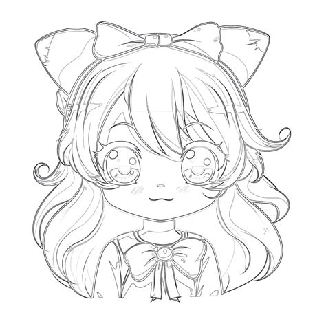 Anime Coloring Pages Easy Coloring Pages Mimi Panda