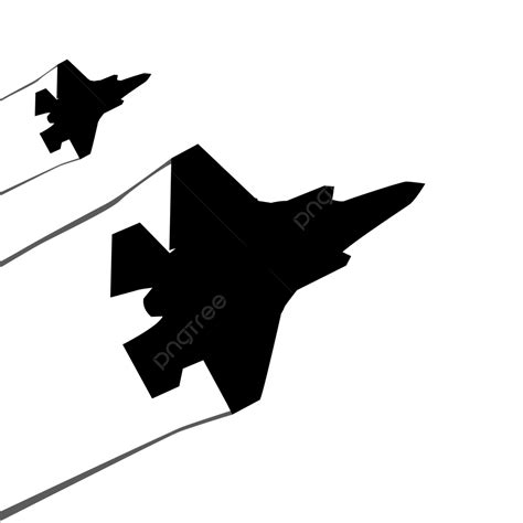 Two Flying Jet Silhouettes Vector Silhouette Jet Sky PNG And Vector