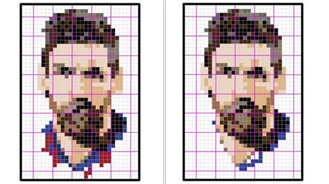Cómo dibujar a comment dessiner à Messi pixelado a color YouTube