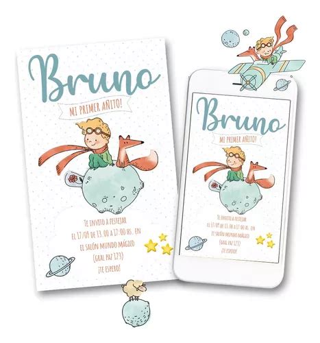 Invitación Digital El Principito Personalizada Virtual