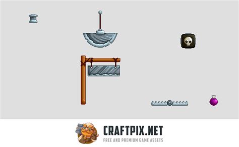 Animated Traps Pixel Art Pack By Free Game Assets GUI Sprite Tilesets