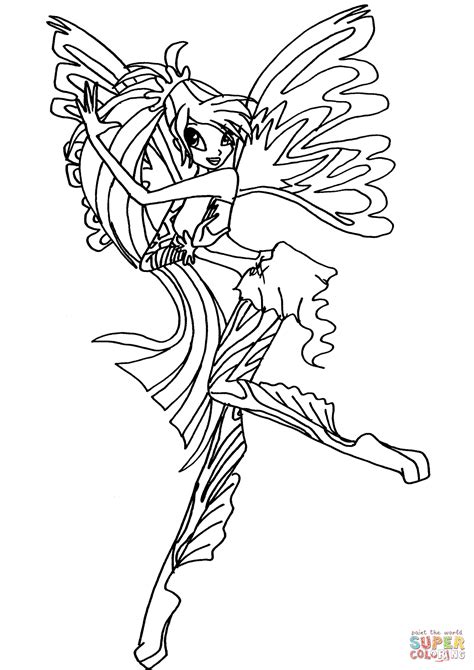 Disegno Di Sirenix Bloom Da Colorare Disegni Da Colorare E Stampare