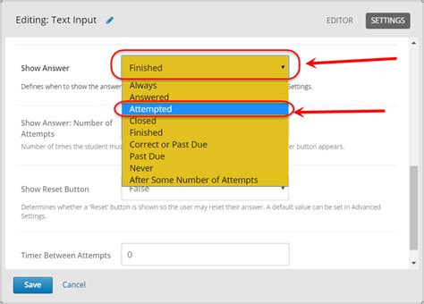Create A Text Input Problem Question Elearning University Of