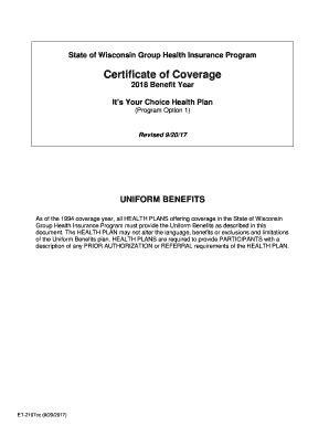 Fillable Online Etf Wi Certificate Of Coverage ETF Wisconsin Fax