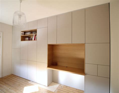 Mur de rangements avec bureau intégré Ma Jolie Maison architecture d