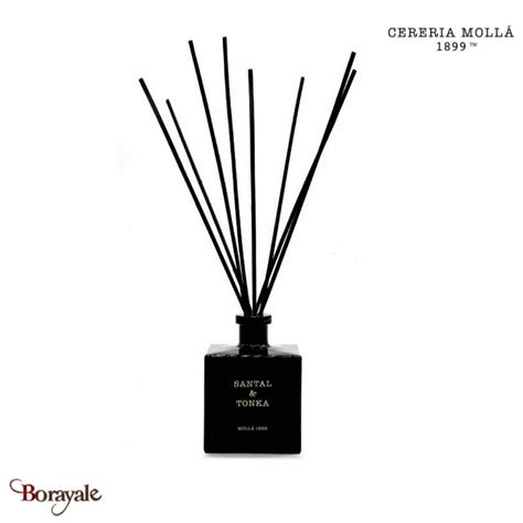 Diffuseur Mikado Premium 500 ml Cereria Molla Bois de santal et fève de