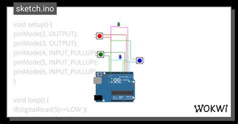 Project 4simulasi Dengan 3 Tombol And 2 Lampu Wokwi Esp32 Stm32 Arduino Simulator