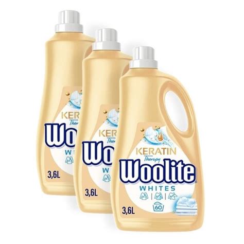 WOOLITE Keratin Therapy Biały 3 x 3600 ml Płyn do prania niskie ceny
