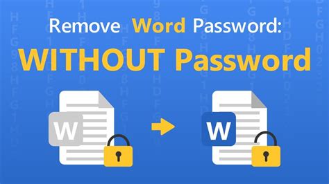 word password remover how to remove password from word document youtube