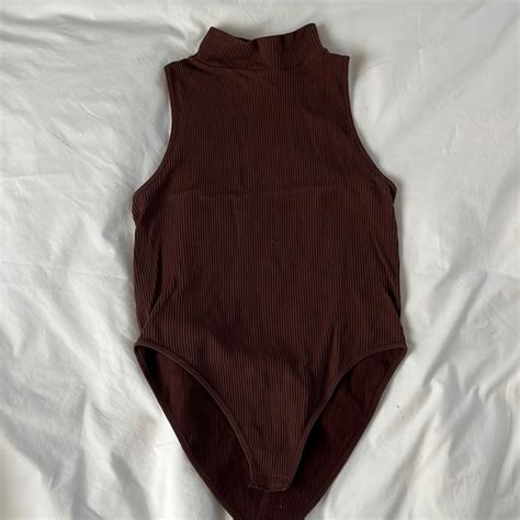 Zara Other Zara Chocolate Brown Body Suit Poshmark
