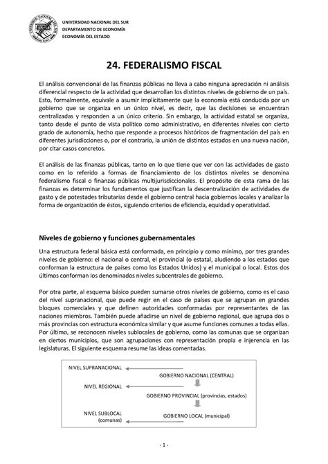 24 Federalismo Fiscal 24 FEDERALISMO FISCAL El Anlisis