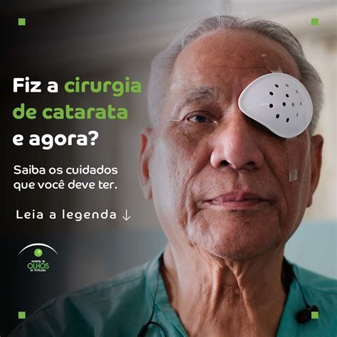 Cuidados pós cirurgia de Catarata Hospital de Olhos