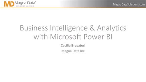 BI Analytics With Ms Power BI Pptx