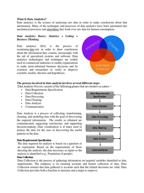 basics of data analytics pdf data analysis analytics