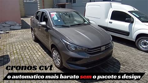 NOVO FIAT CRONOS CVT 2023 O CARRO MAIS BARATO AUTOMATICO SEM O KIT S