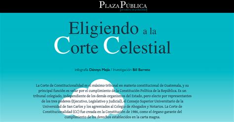 Eligiendo a la Corte de Constitucionalidad Plaza Pública
