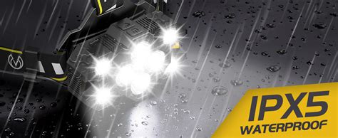 Victoper Lampe Frontale Rechargeable 2023 Améliorée 11 LED 25000 Lumens