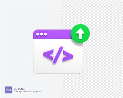 Premium PSD 3d Coding Icon Or Programming Project Files