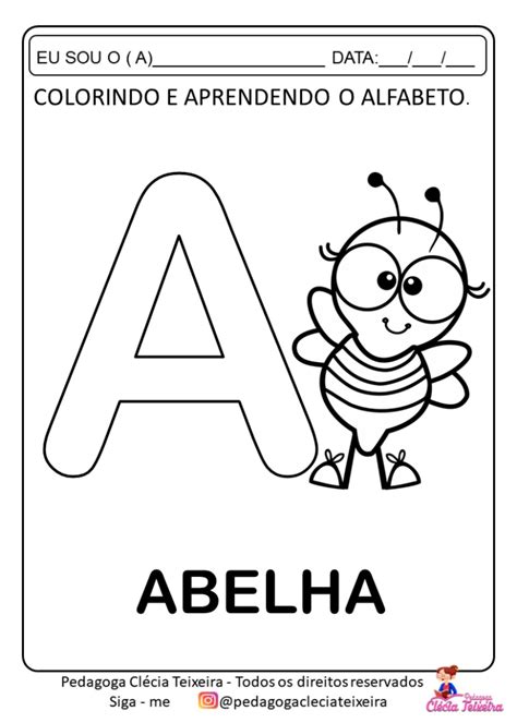 Atividades O Alfabeto Para Educa O Infantil Cl Cia Teixeira