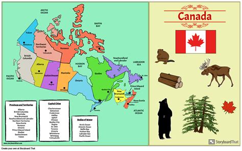 Map Of Canada Provinces And Capitals