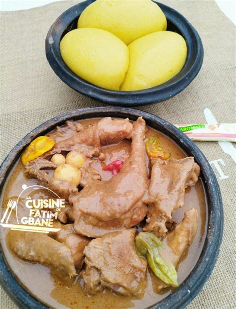 Du foutou banane à la sauce arachide Cuisine de Chez Nous