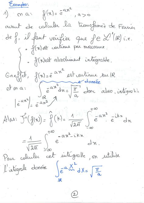 SOLUTION Cours Tf Transformee De Fourier Studypool