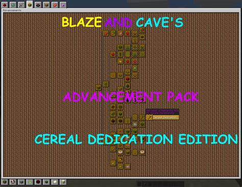 BlazeandCave S Advancements Pack Cereal Dedication Hardcore