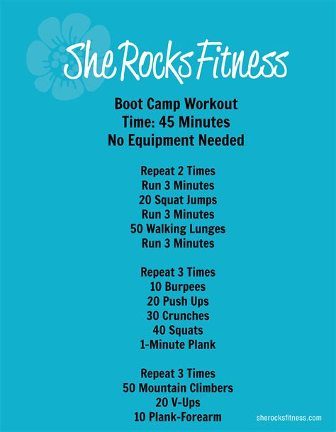 45 Minute Boot Camp Workout CAMPING CHJ