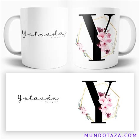 Taza Personalizada Con Inicial Y Nombre MundoTaza
