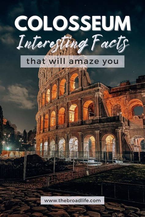 Colosseum With The Words Colosseum Interesting Fact That Will Amaze You