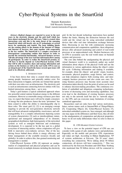 pdf cyber physical systems in the smartgrid
