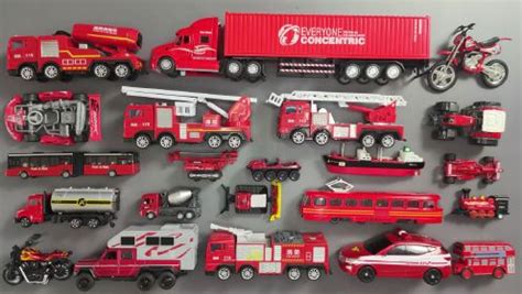 红色玩具车合集认识消防车工程车卡丁车摩托车 少儿 动画片大全 腾讯视频