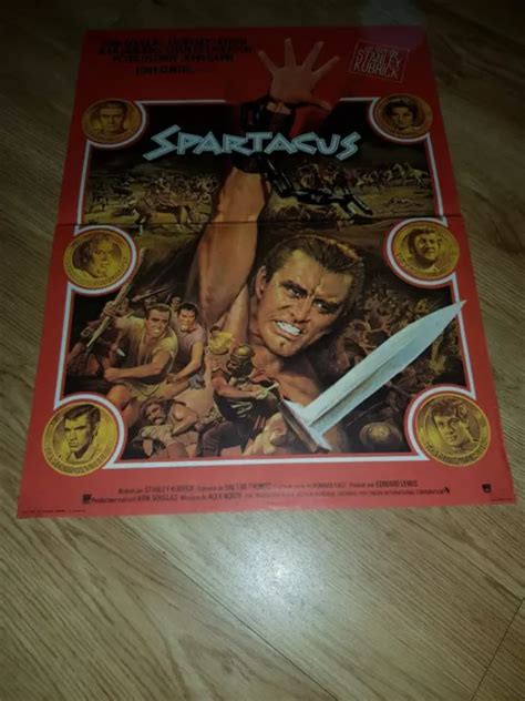 AFFICHE DE CINÉMA d époque du film SPARTACUS de 1964 40x60cm EUR 15