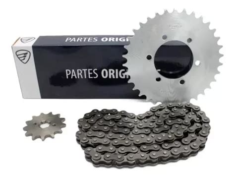 Kit De Arrastre Italika Original Cadena Z Negra F Ks