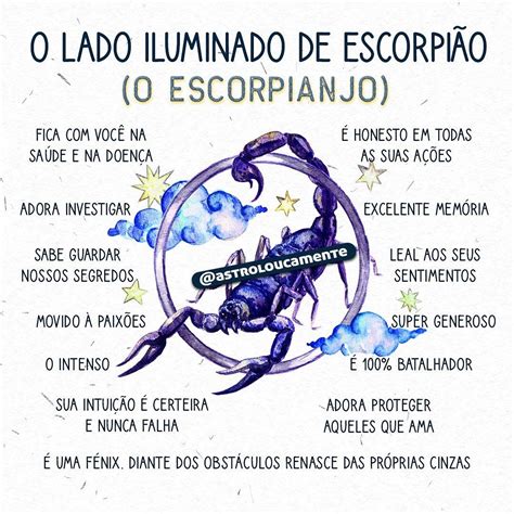 Astroloucamente por signos on Instagram O lado iluminado de Escorpião