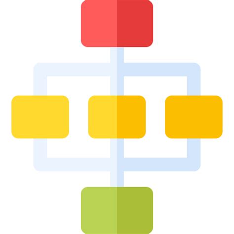 Flow Chart Basic Rounded Flat Icon