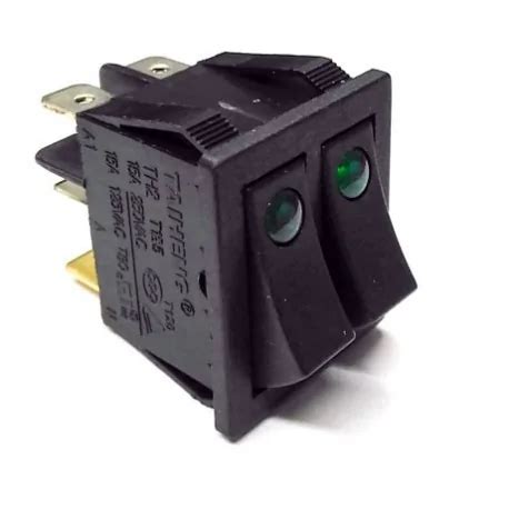 Interrupteur à bascule dimensions de montage 30x22mm vert vert 250V 20A