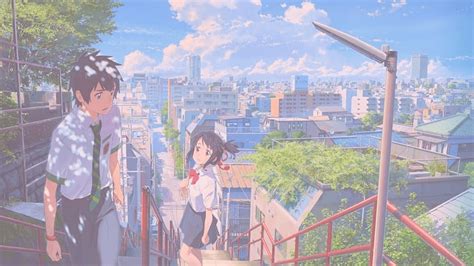 Cartoon Aesthetic Laptop Background Aesthetic Anime HD Wallpaper