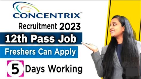 Concentrix Recruitment 2023 12th Pass Job Concentrix Jobs 2023