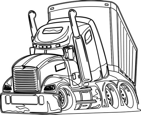 Coloriages camion à imprimer